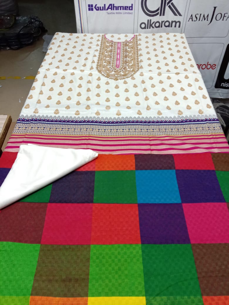 Lime light New Design LINEN 2174 White for sale online in Lahore Pakistan.